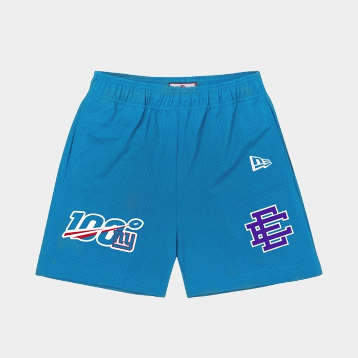 EE 100th Anniversary NY Giants Lake Blue Shorts - Eric Emanuel